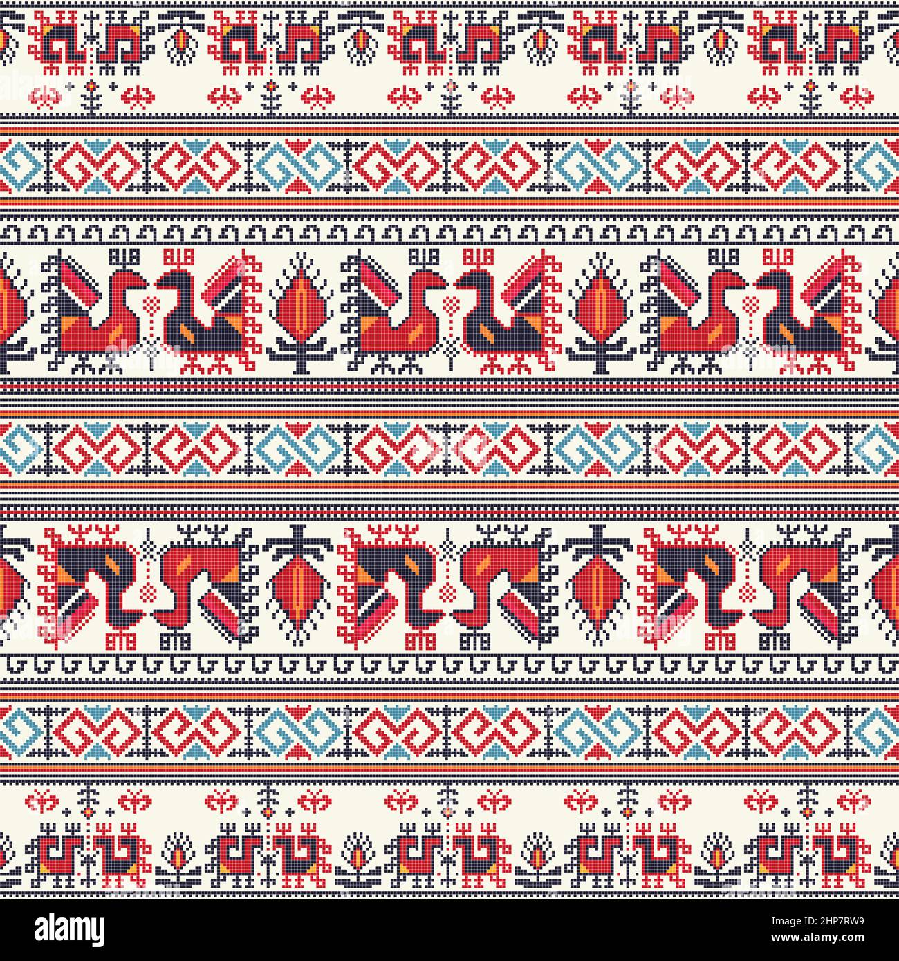 Bulgarian embroidery pattern 17 Stock Vector Image & Art - Alamy