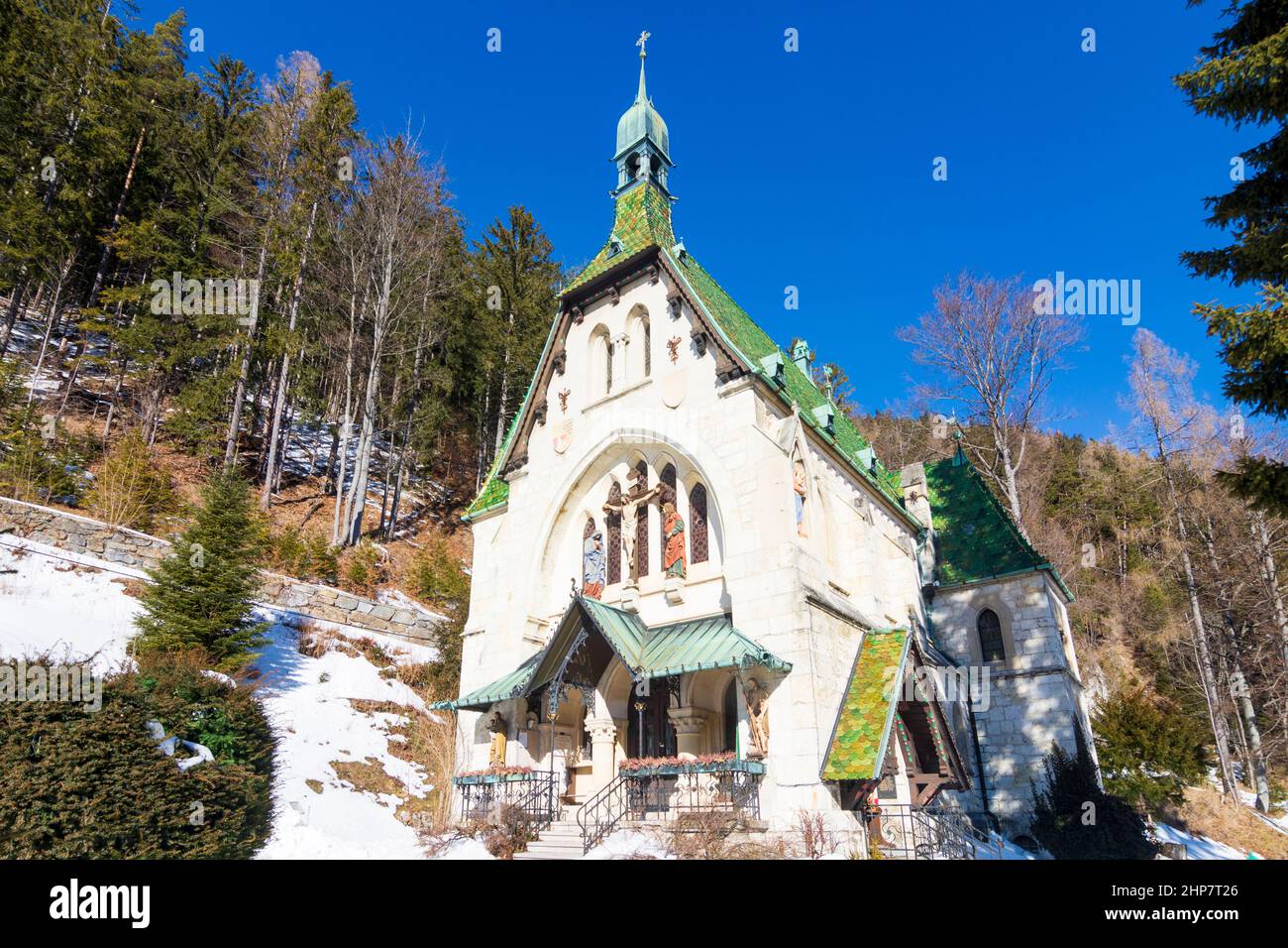 Semmering: church Semmering in Wiener Alpen, Alps, Niederösterreich ...