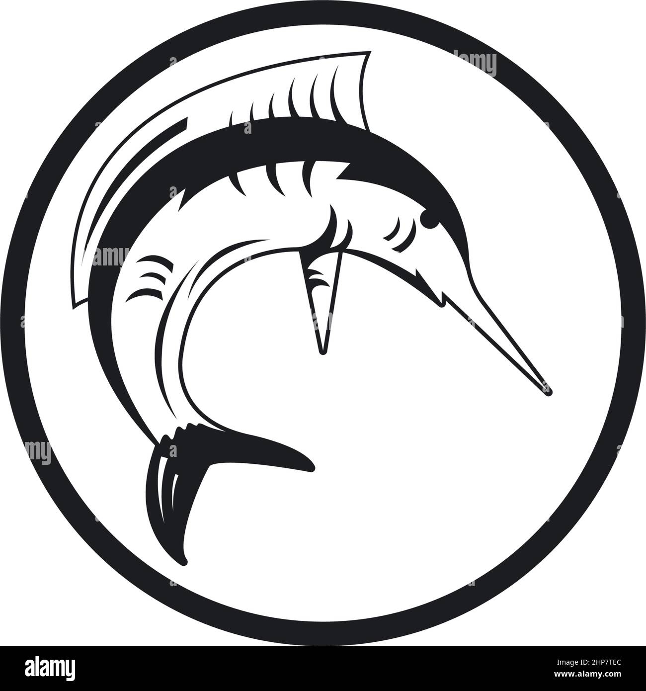 marlin fish icon illustration vector design Stock Vector Image & Art ...