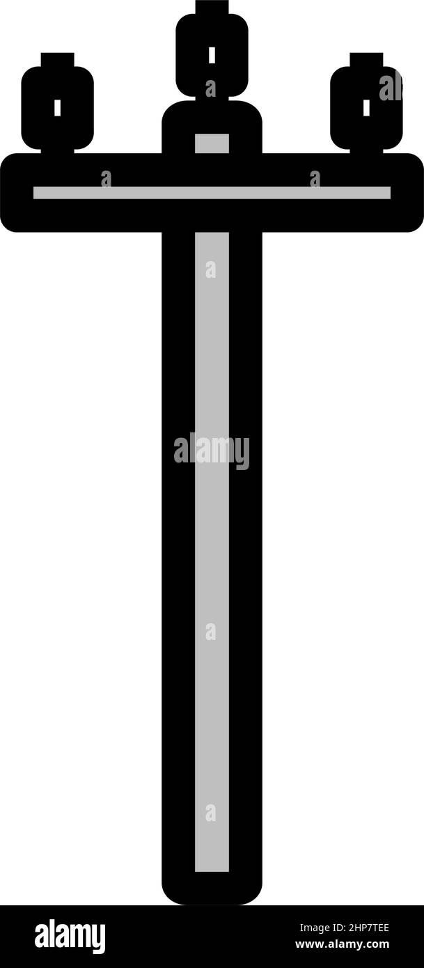 Silhouette high voltage pylon Stock Vector Images - Alamy