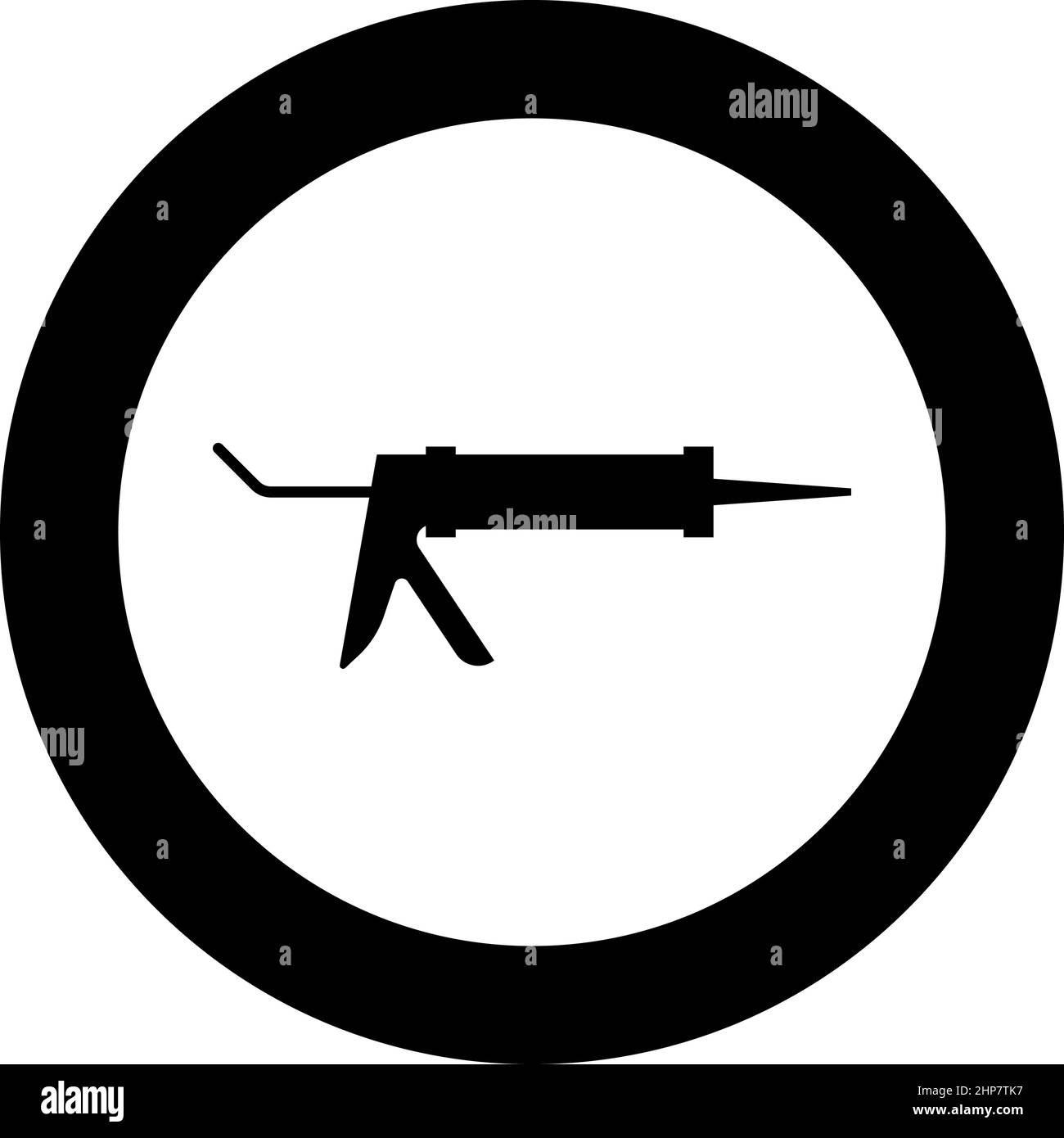 Silicone gun icon outline Stock Vector Images - Alamy
