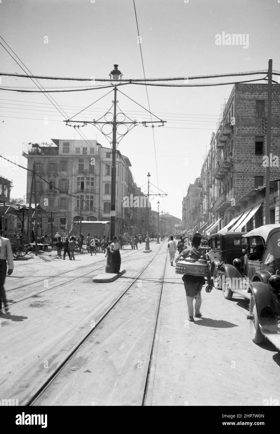 Middle East History: Beirut. One of the principal modern streets in ...