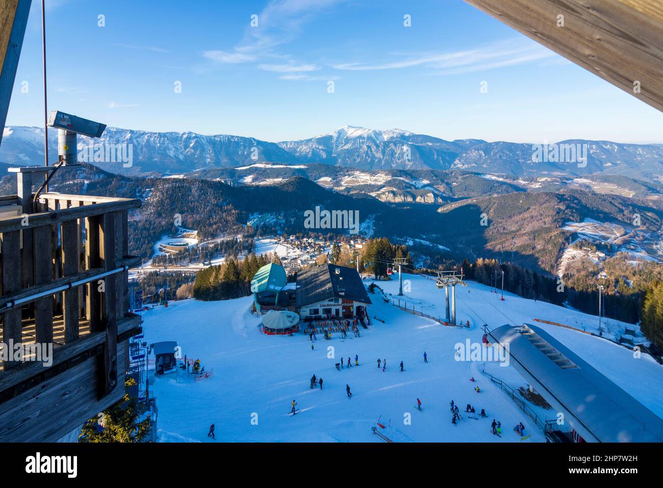 Semmering: Ski area Zauberberg Semmering - Hirschenkogel, downhill ...
