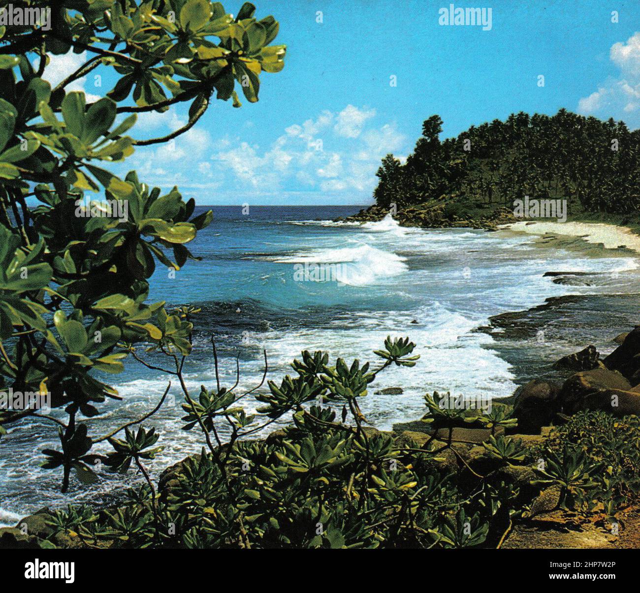 Police Bay, Mahe, Seychelles ca. early 1970s Stock Photo - Alamy