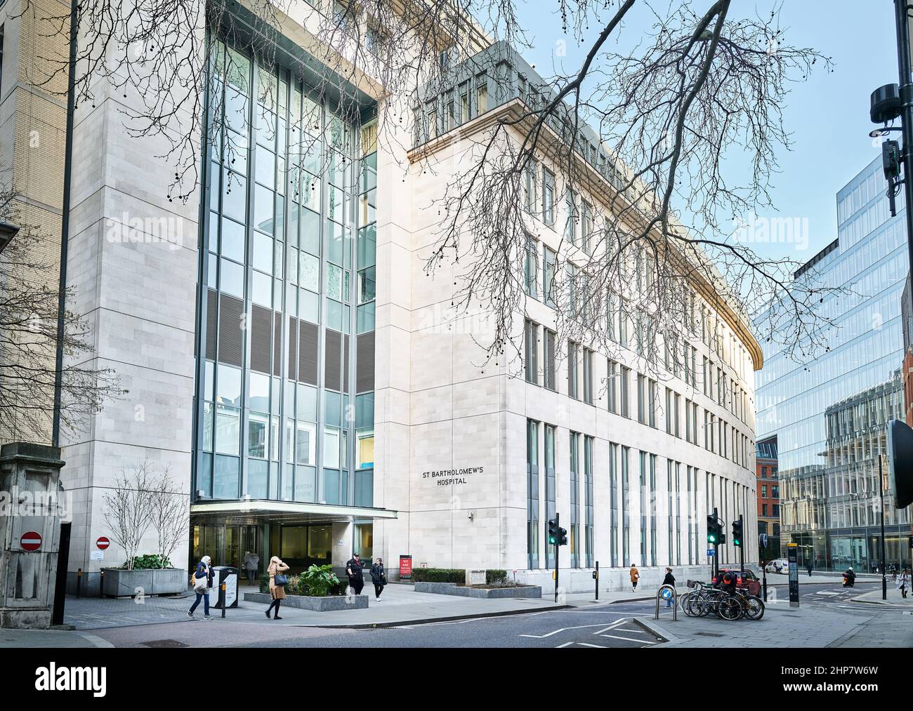 Entrance to St Bartholomew hospital, London, England Stock Photo - Alamy