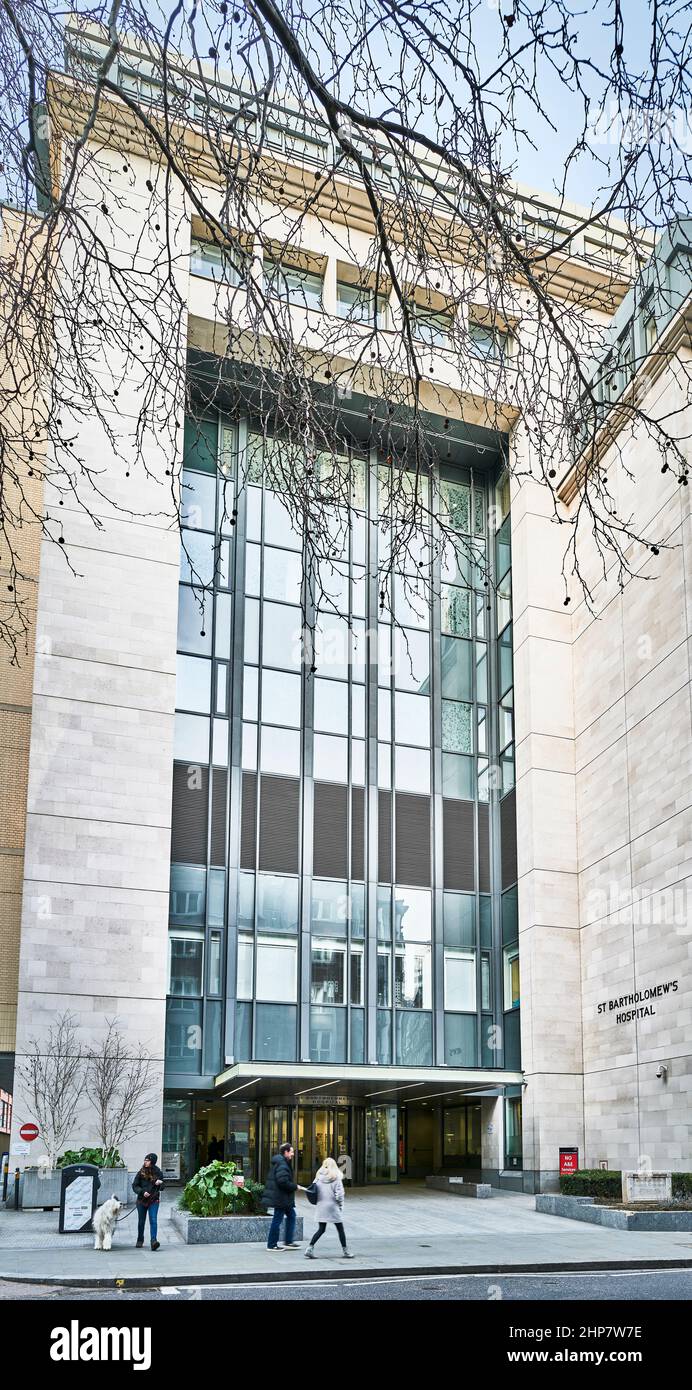 Entrance to St Bartholomew hospital, London, England Stock Photo - Alamy