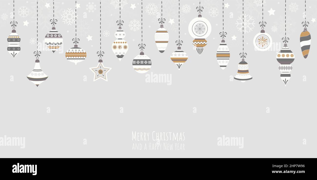 Christmas decoration ornaments garland Stock Vector Images - Alamy