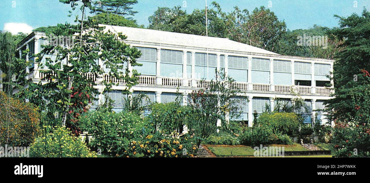 The State House in Victoria, Seychelles - seat of the President of ...