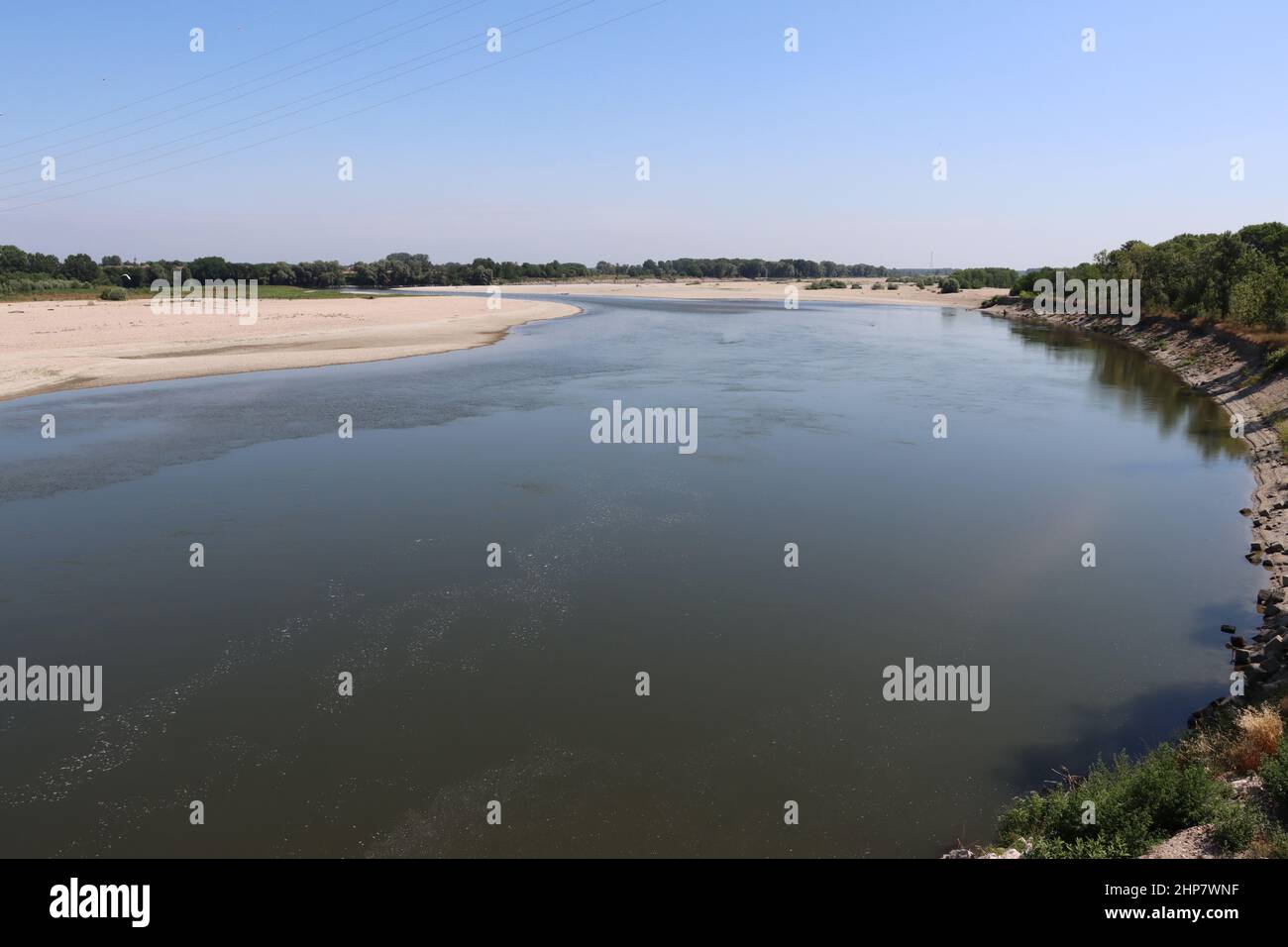 Dry Po river near Pavia Stock Photo - Alamy