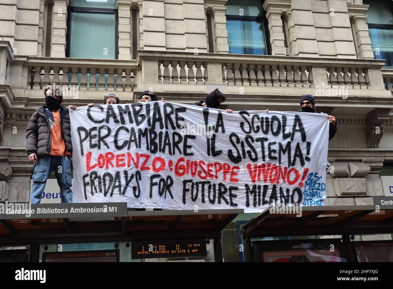 Politics students education protesting banner hi-res stock photography ...