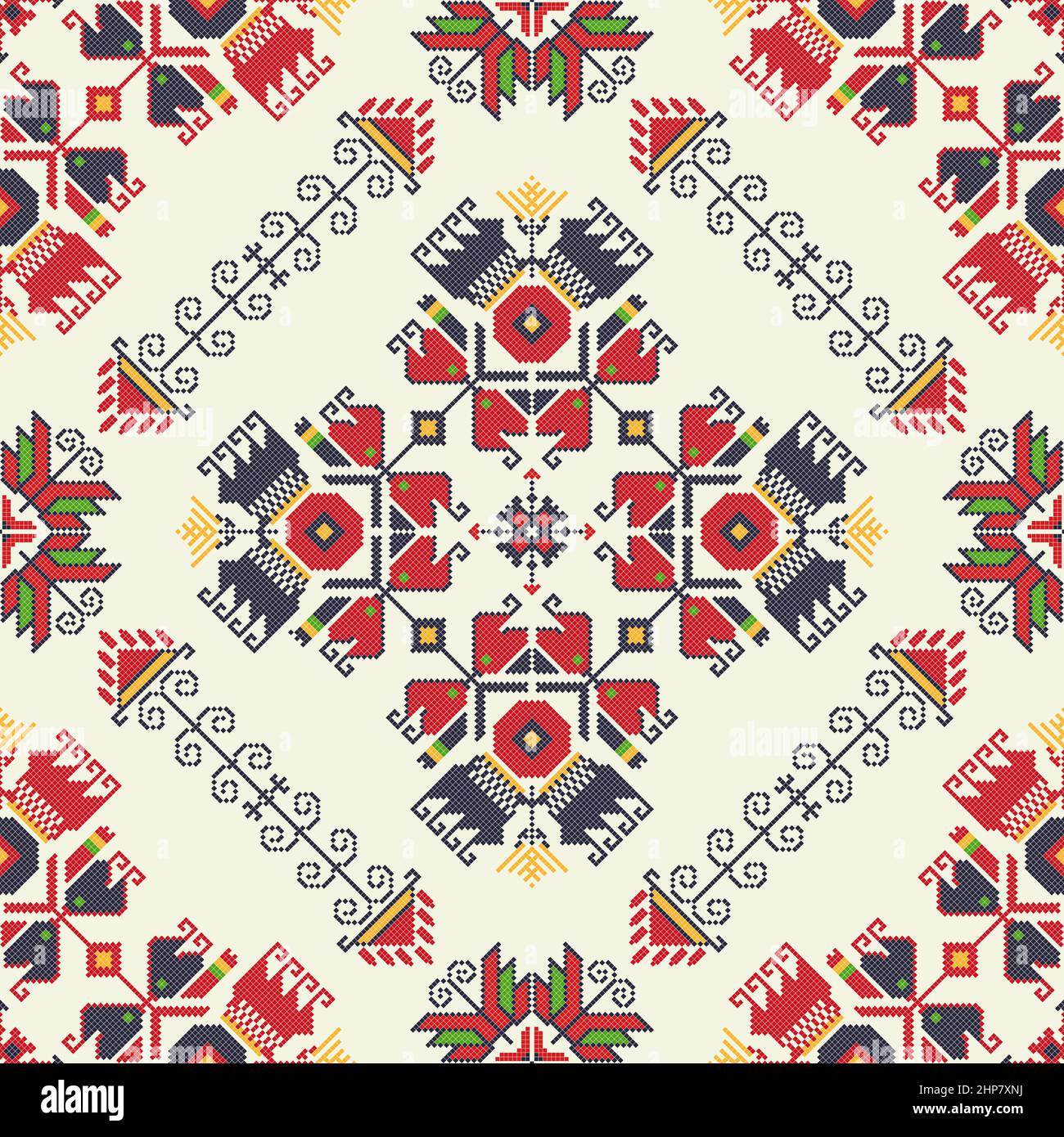 Bulgarian embroidery pattern 28 Stock Vector Image & Art - Alamy