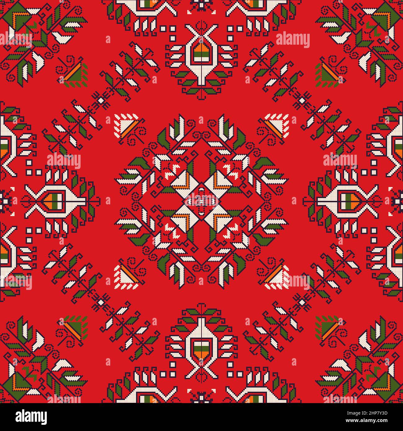 Bulgarian embroidery pattern 26 Stock Vector Image & Art - Alamy