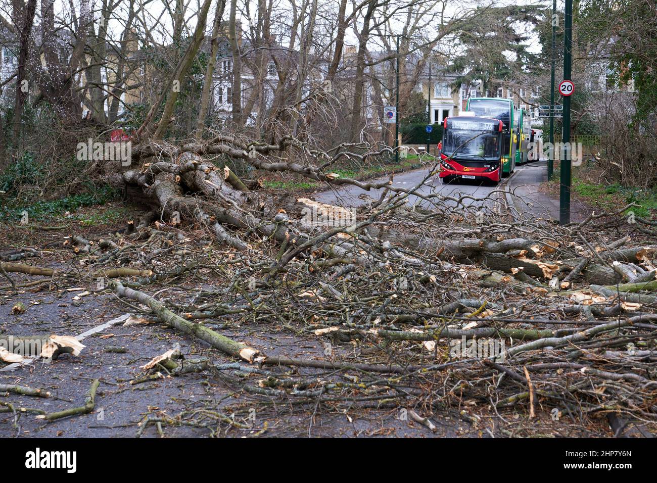 Storm eunice damage uk hi-res stock photography and images - Alamy