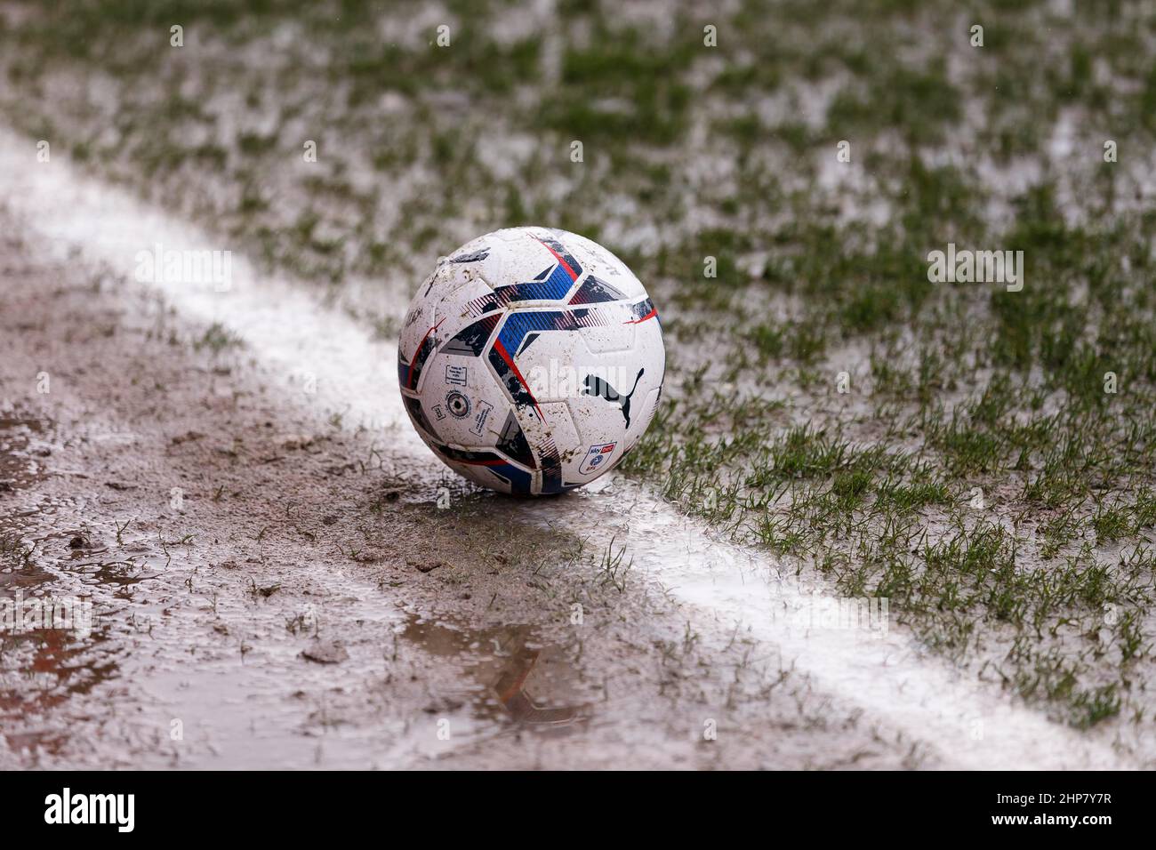 Waterlogged football pitch uk hi-res stock photography and images - Alamy