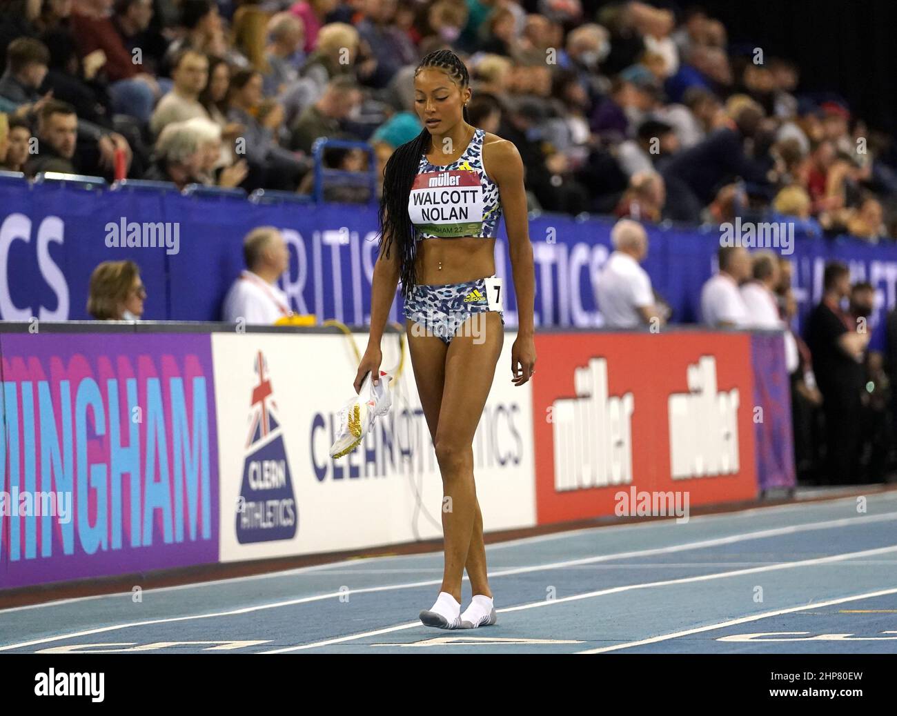 Great Britain's Revee Walcott-Nolan reacts after the Women's 1500m ...