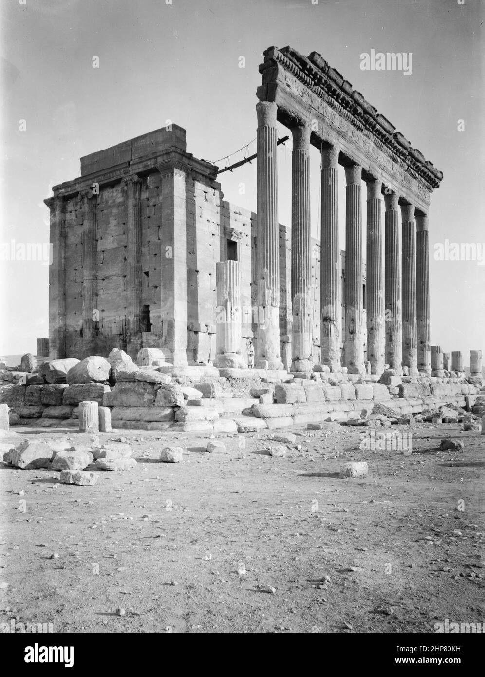 Middle East History: Temple of Baal. Pillars of the peristyle Location ...