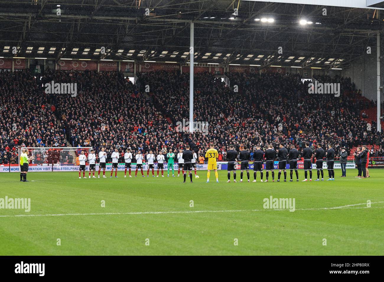 Players Officials And The Crowd Holds A Minutes Applause As A Mark Of Respect To The Recent