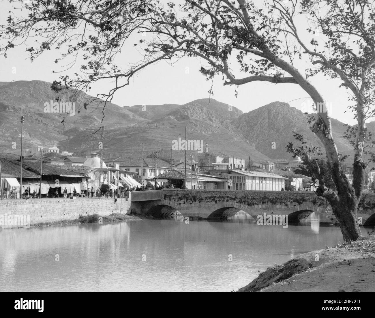 Middle East History: Antioch with old bridge across the Orontes ...