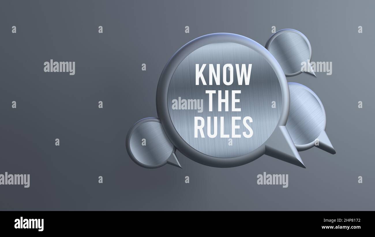 Know the rules Stock Photo - Alamy