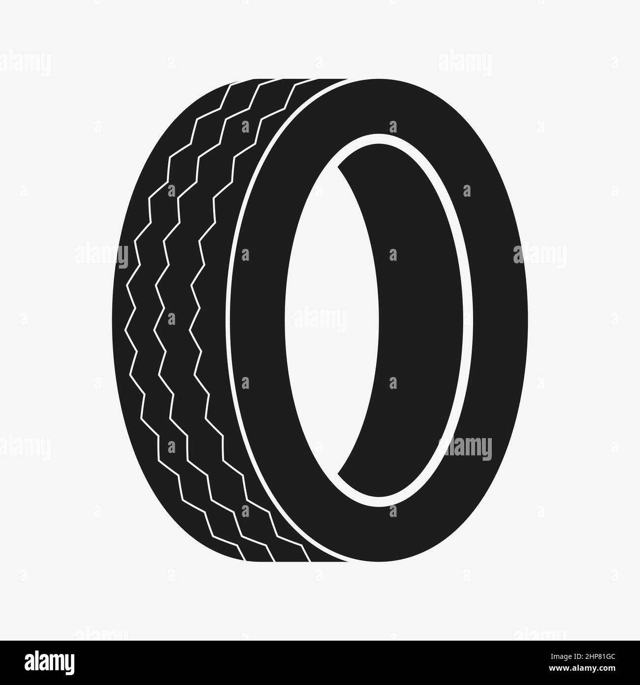 Tire vector icon isolated on white background Stock Vector Image & Art ...