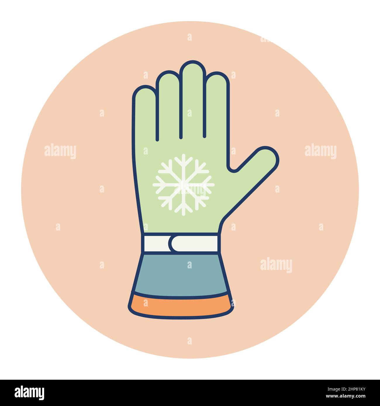 Safety gloves sign Stock Vector Images - Alamy