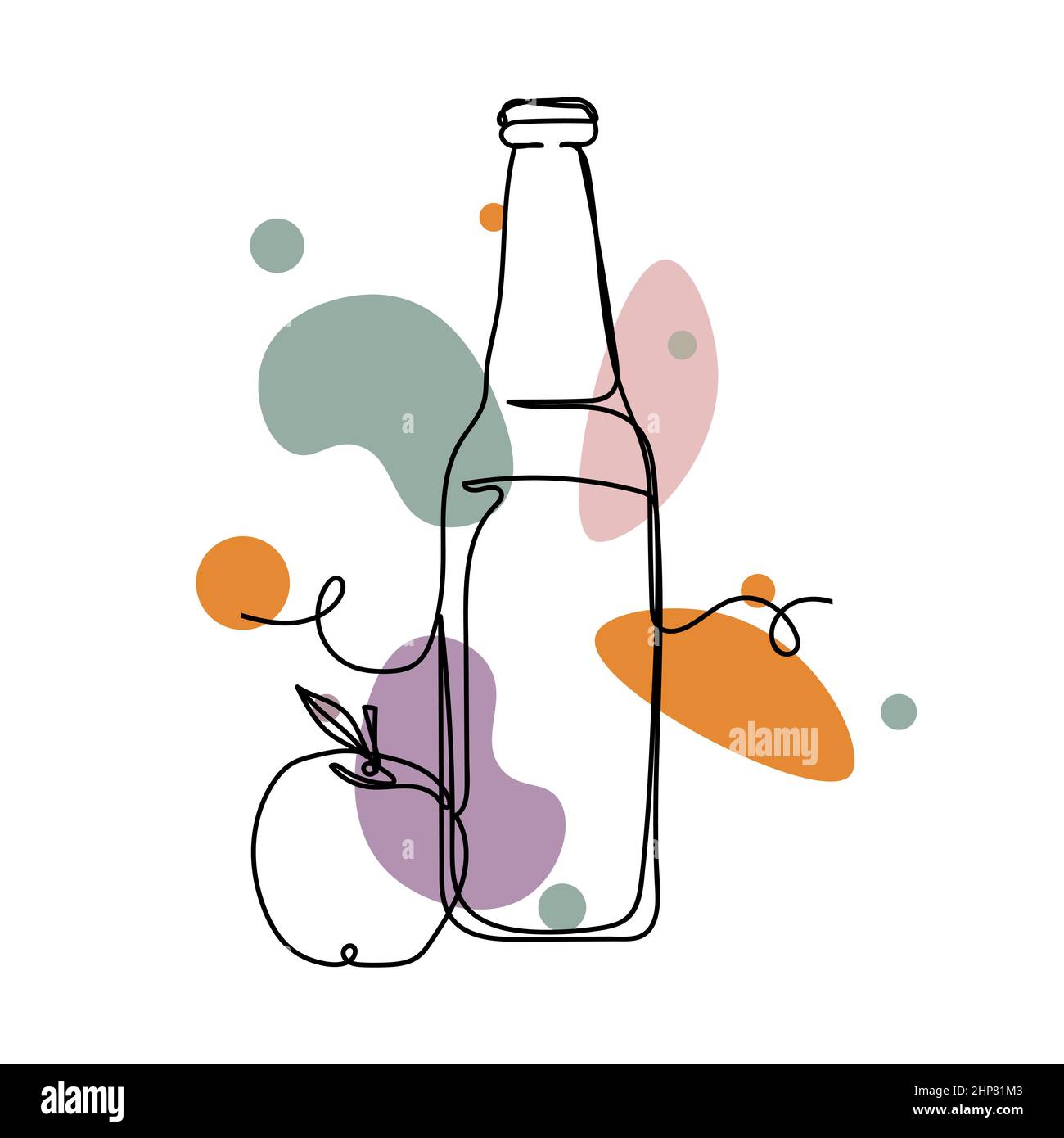 Cider sketch icon Cut Out Stock Images & Pictures - Alamy