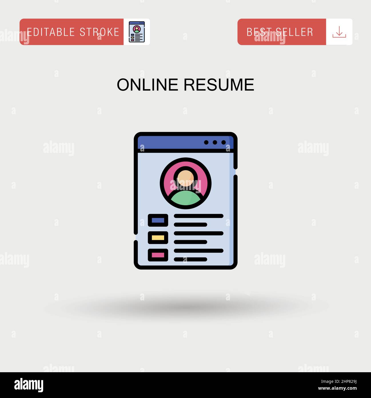 Employment resume Stock Vector Images - Alamy