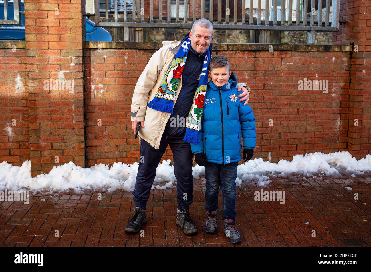 Blackburn Rovers fans Stock Photo - Alamy