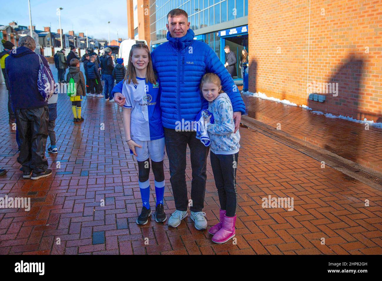 Blackburn Rovers fans Stock Photo - Alamy
