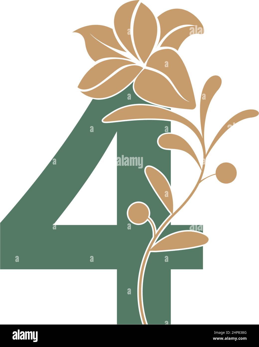 Number 4 nature Stock Vector Images - Alamy