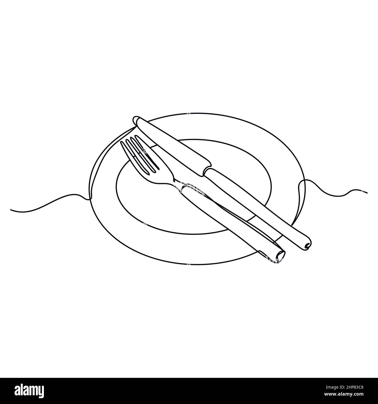 Vector abstract continuous one single simple line drawing icon of ...