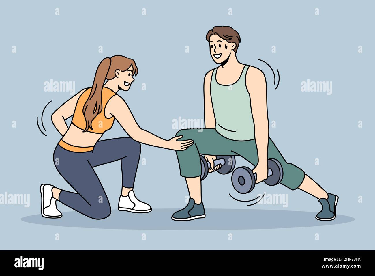 Sports training with coach concept Stock Vector Image & Art - Alamy