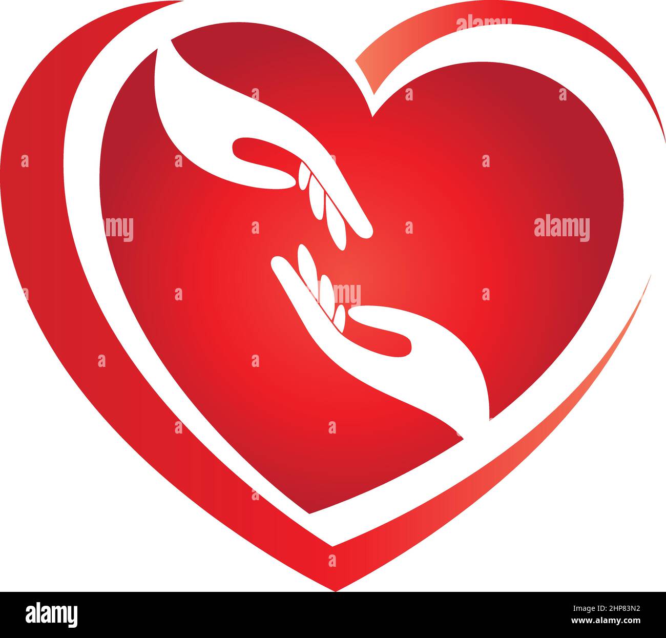 Hands, helper, heart, love, carer, logo Stock Vector Image & Art - Alamy