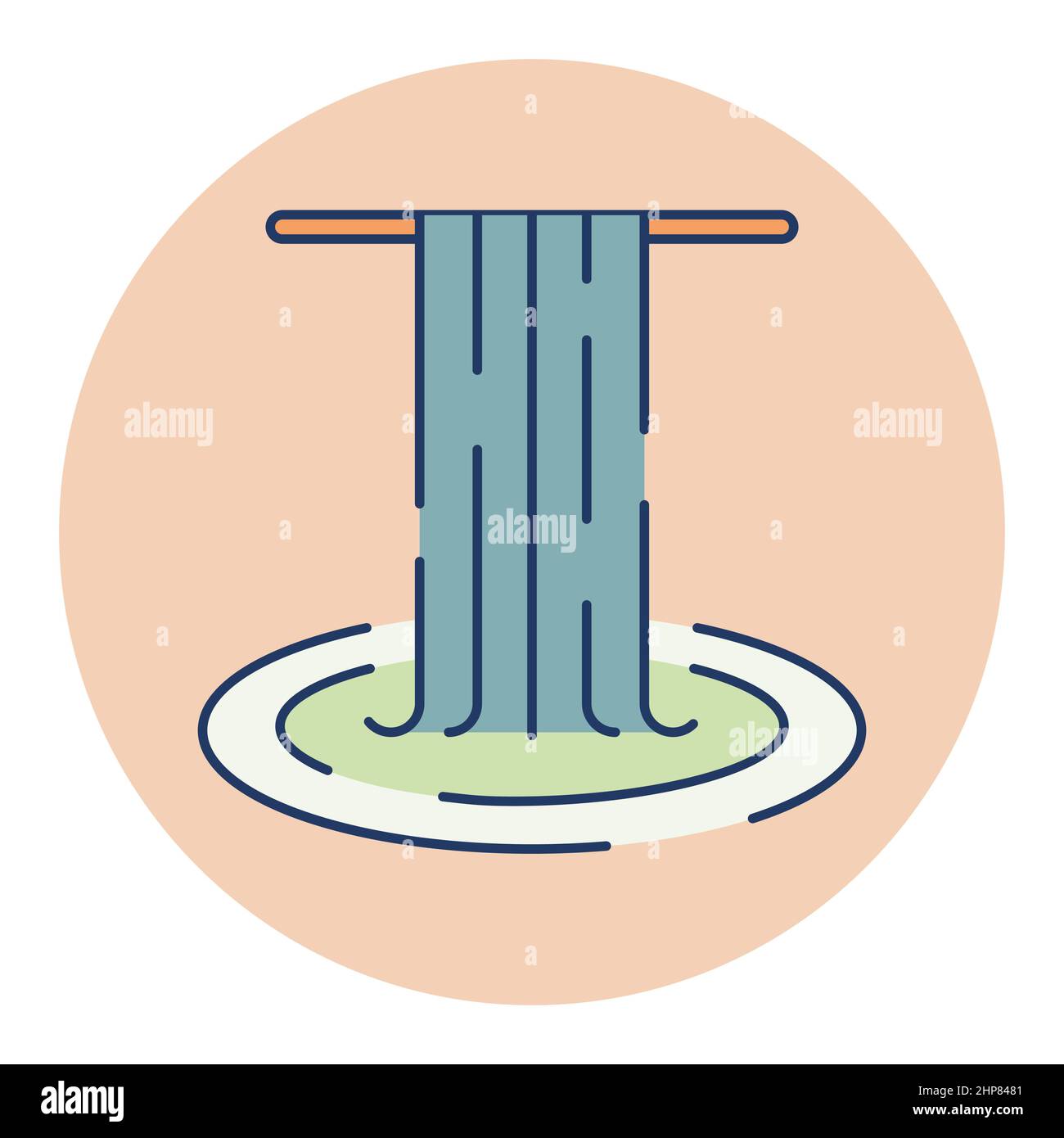 Waterfall symbol Cut Out Stock Images & Pictures - Alamy