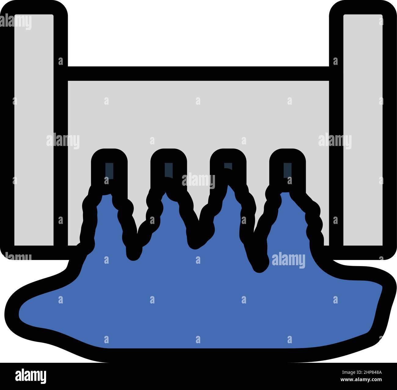 Hydroelectricity dam hydroelectric power Stock Vector Images - Alamy