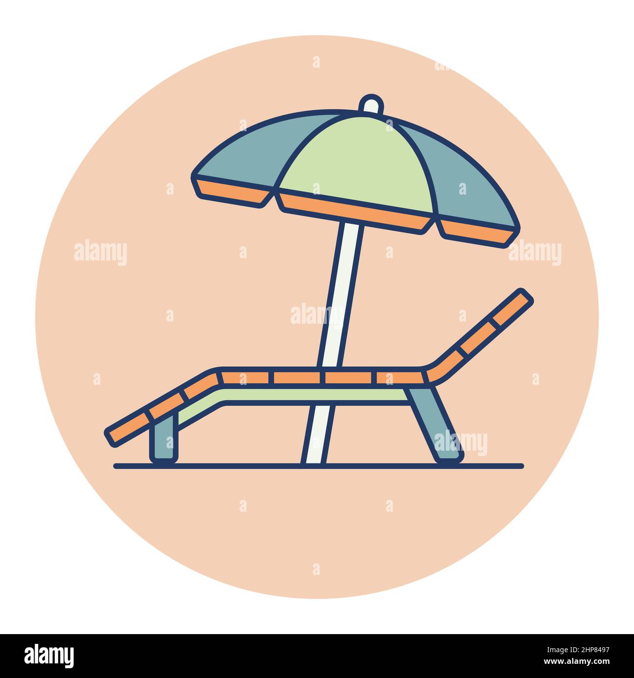 Lounger lounge sunbed Cut Out Stock Images & Pictures - Alamy