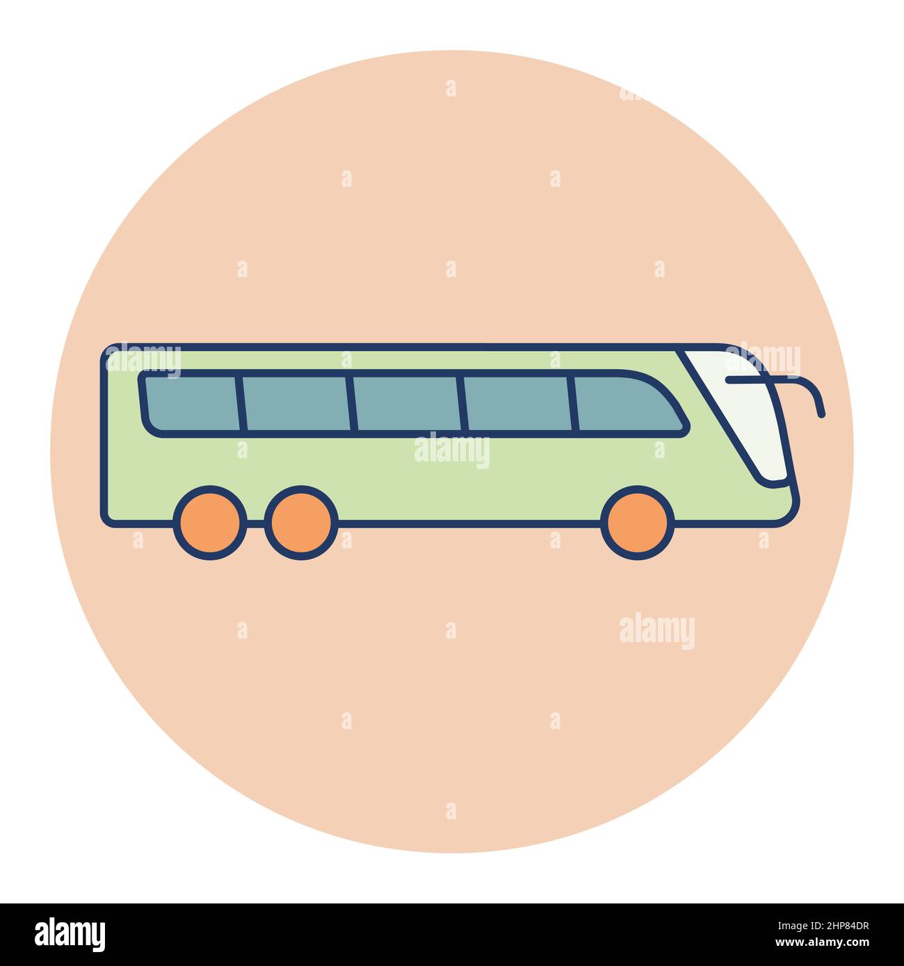 Travel bus flat vector icon Stock Vector Image & Art - Alamy