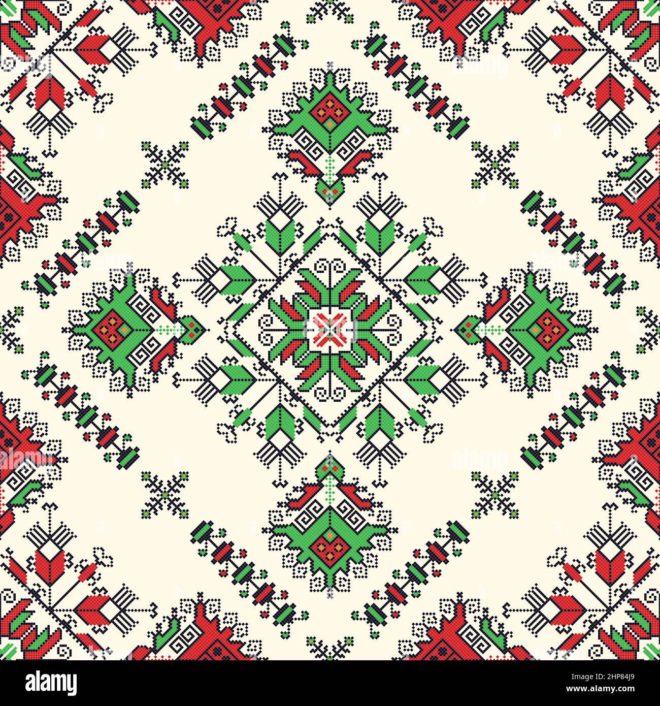 Bulgarian embroidery pattern 24 Stock Vector Image & Art - Alamy