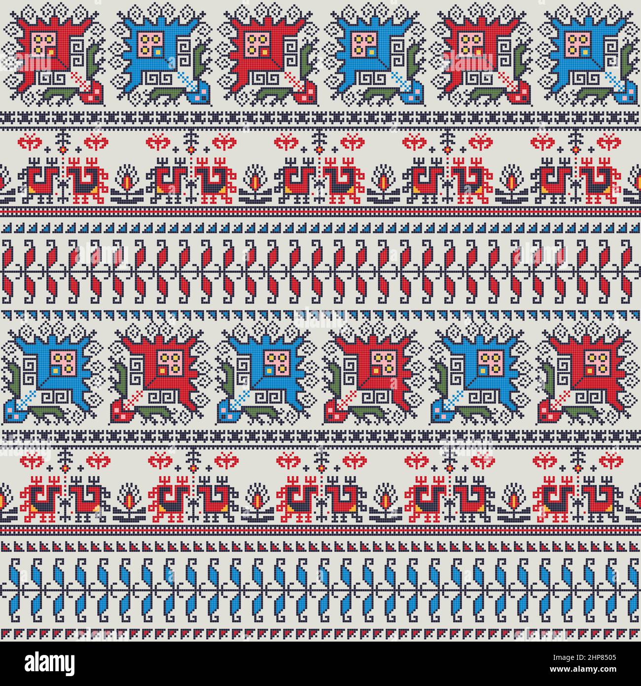 Bulgarian embroidery pattern 22 Stock Vector Image & Art - Alamy