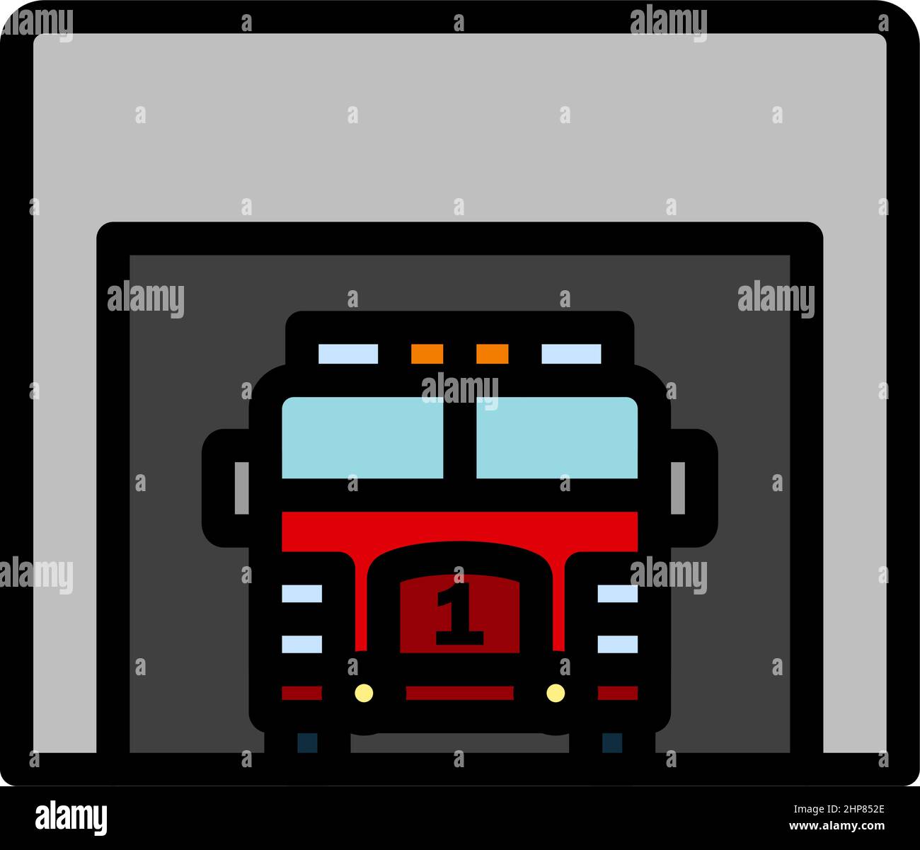 Garage fire department emergency Stock Vector Images - Alamy