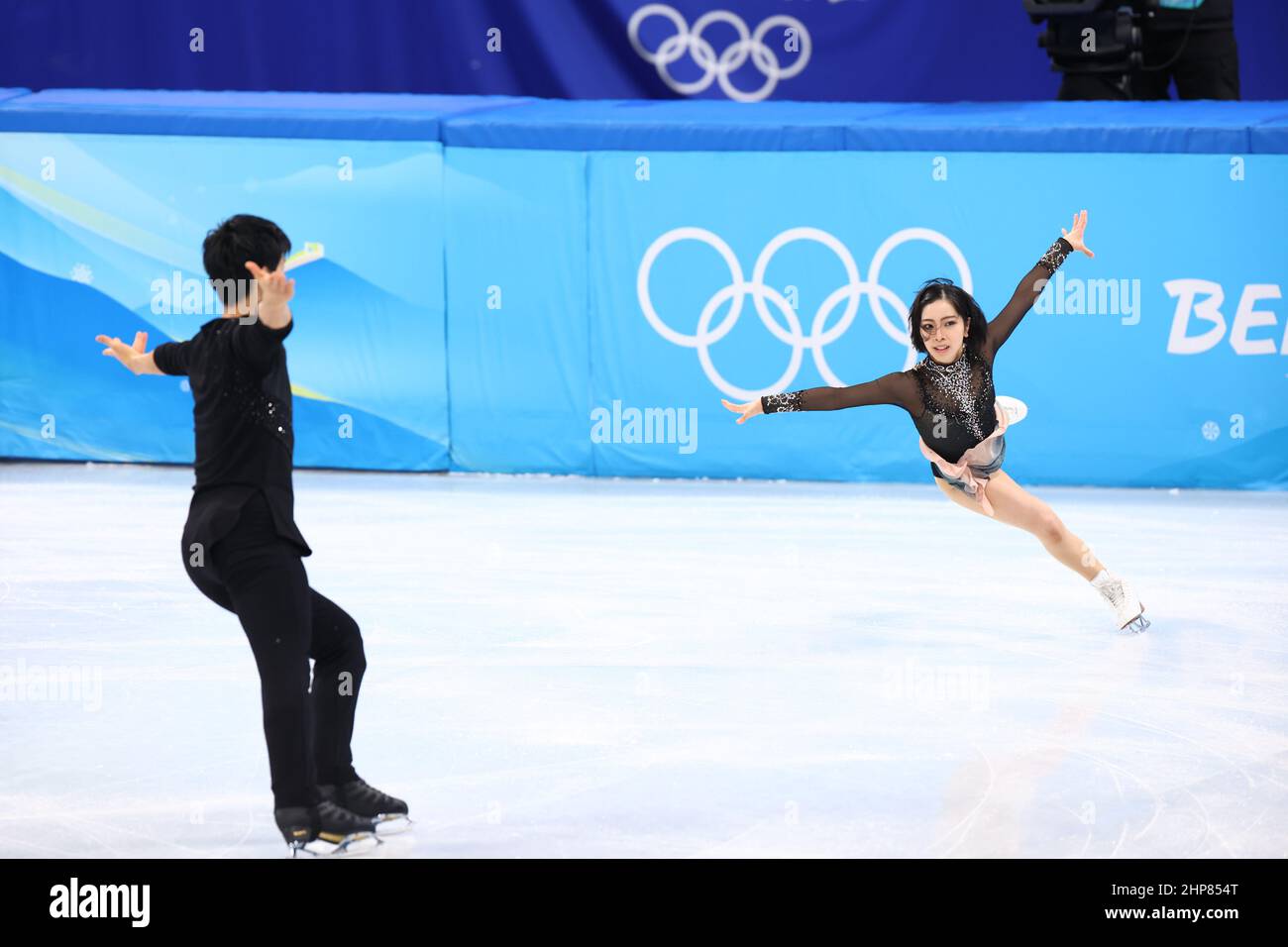 Beijing, China. 19th Feb, 2022. Riku Miura & Ryuichi Kihara (JPN ...