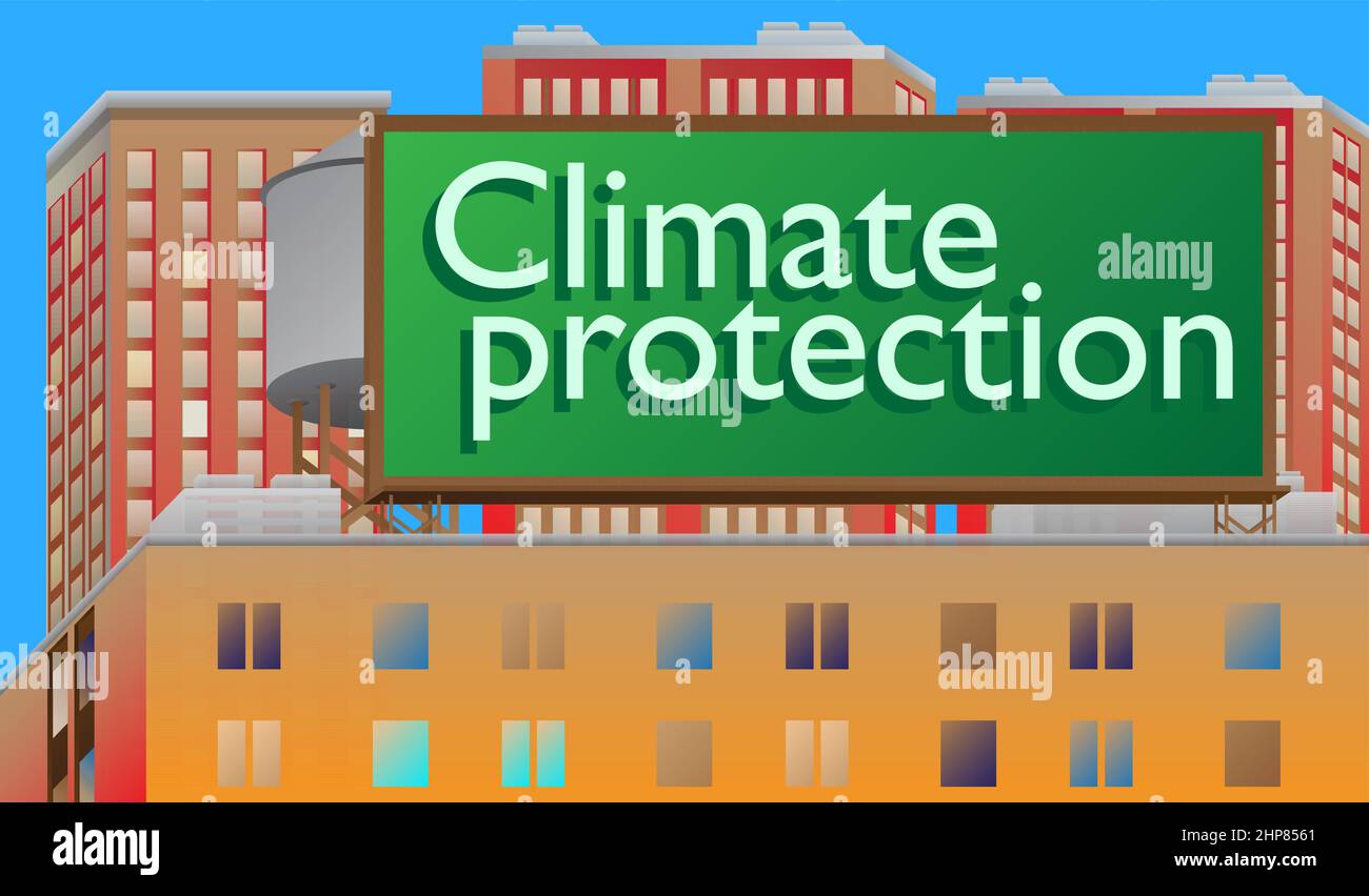 Climate change placard Stock Vector Images - Alamy