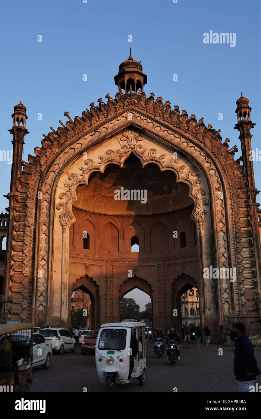 Full View of Roomi Gate in Lucknow in India Stock Photo - Alamy