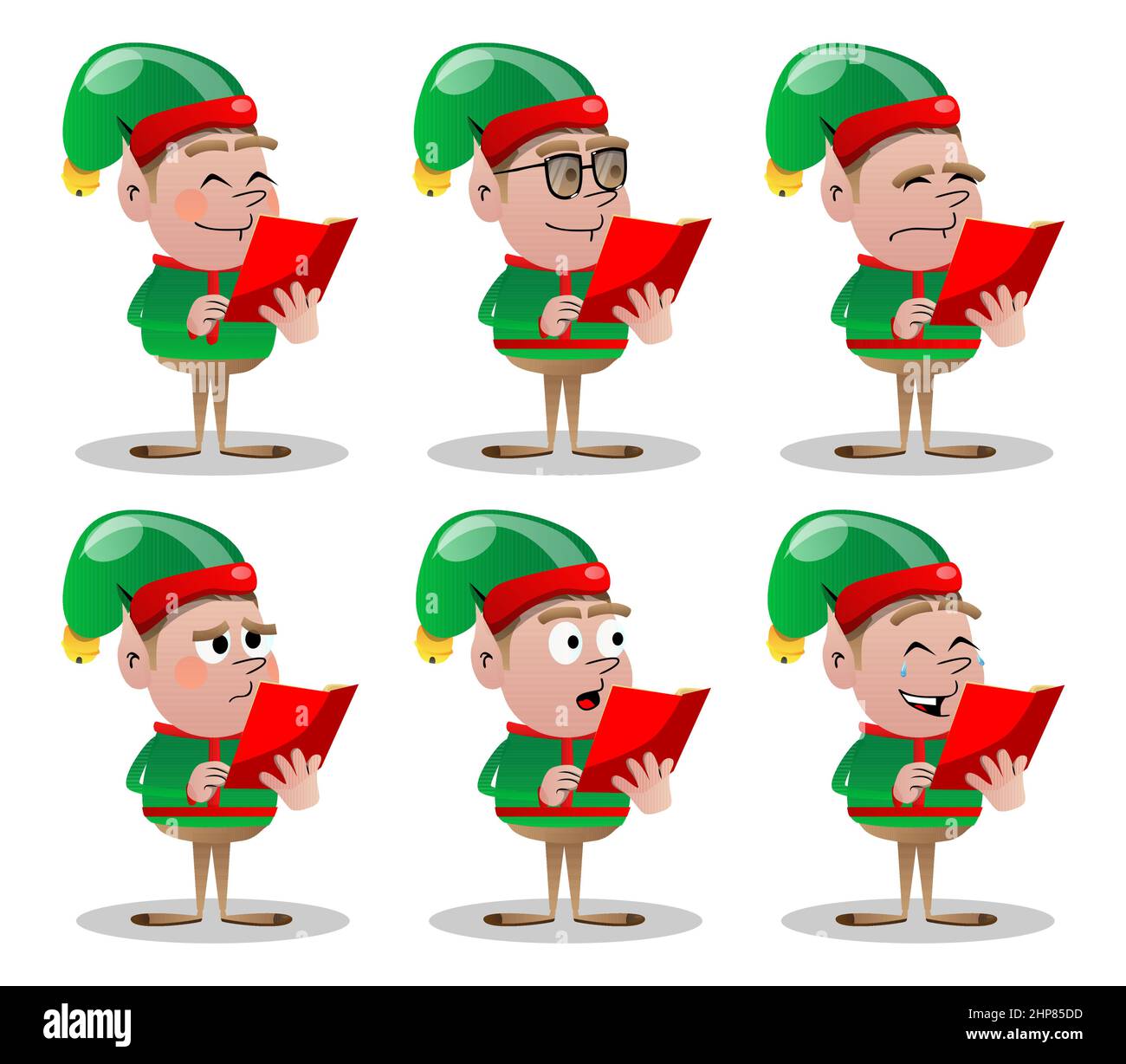 A christmas carol illustration Cut Out Stock Images & Pictures - Alamy