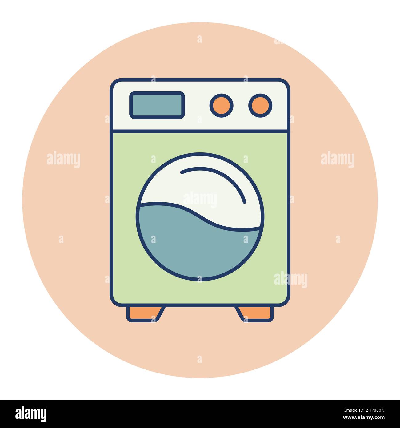 Washing machine icon Cut Out Stock Images & Pictures - Alamy