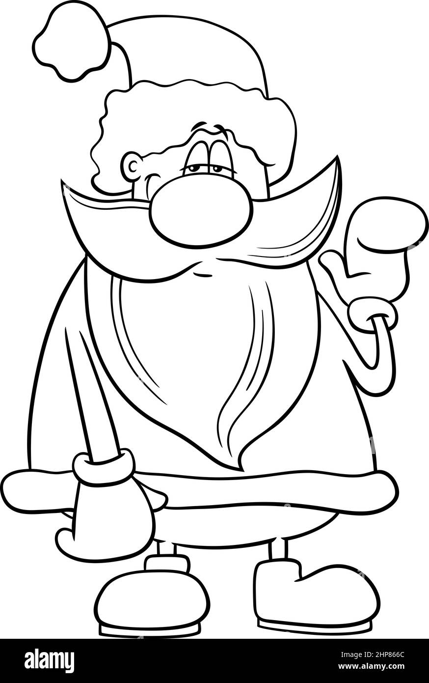 Santa wave Black and White Stock Photos & Images - Alamy