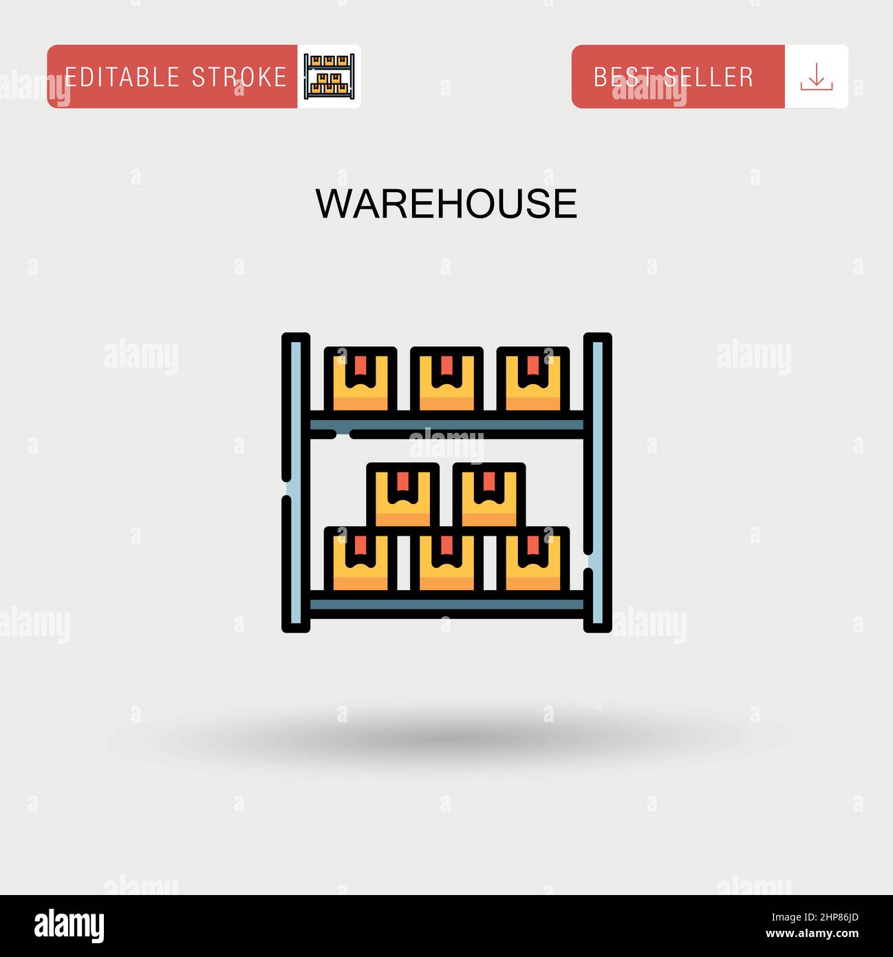 Warehouse Simple vector icon Stock Vector Image & Art - Alamy