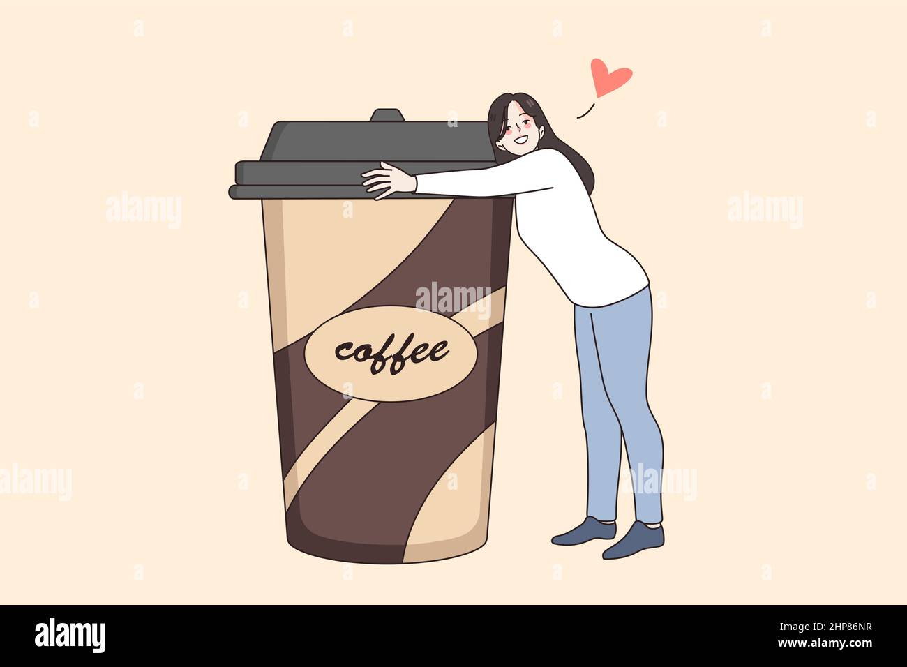 Joyful hug Stock Vector Images - Alamy