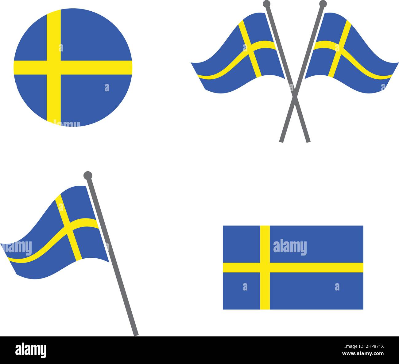 sweden flag icon vector illustration design template Stock Vector Image ...