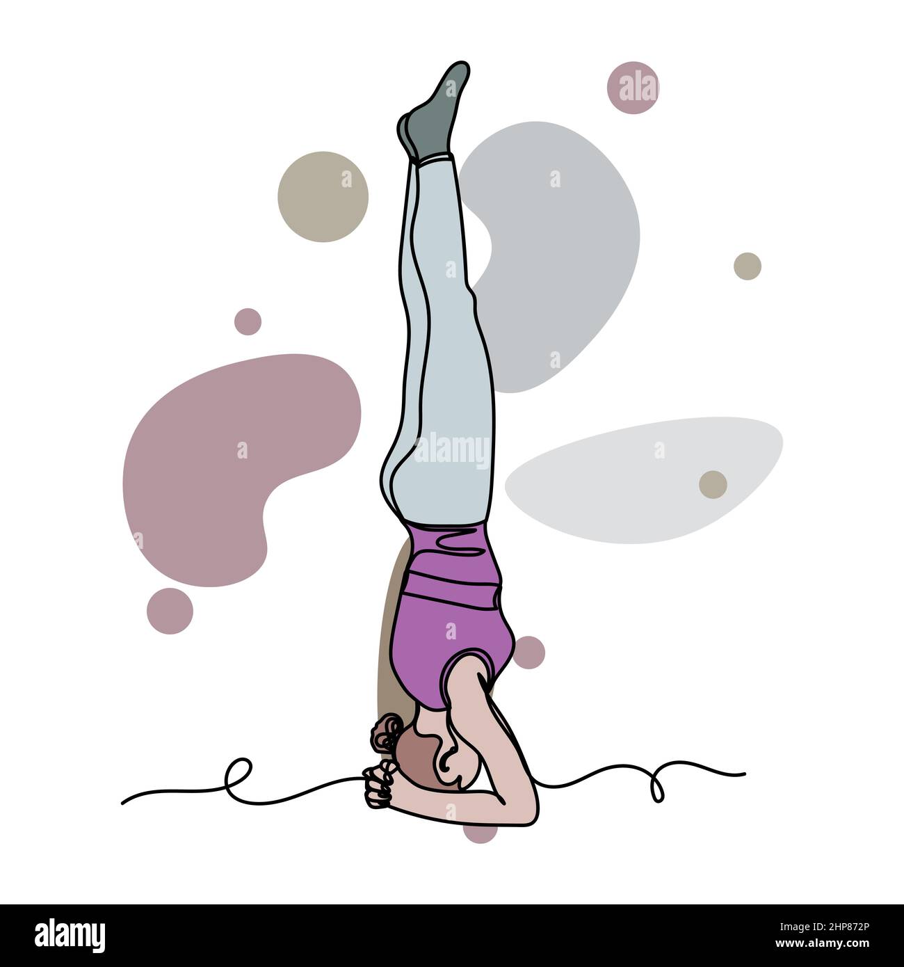 Vector abstract continuous one single simple line drawing icon of ...